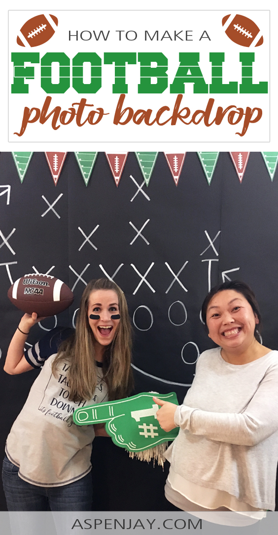 How To Make A Football Photo Backdrop - Aspen Jay