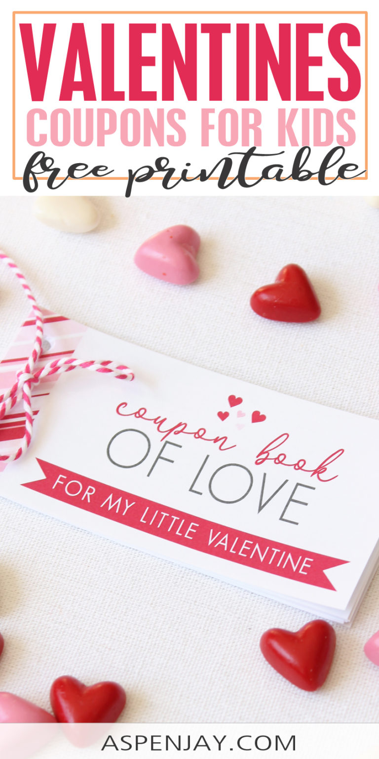 Cute Valentine Coupons for Kids they’ll Cherish (Free Printable ...