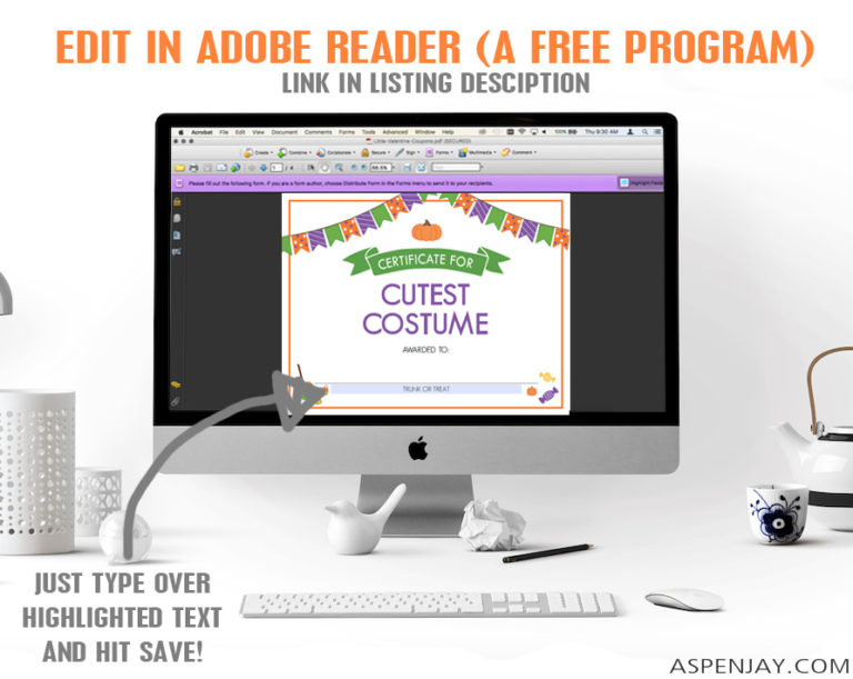 Free Printable Halloween Costume Awards for a Spooktacular Party ...