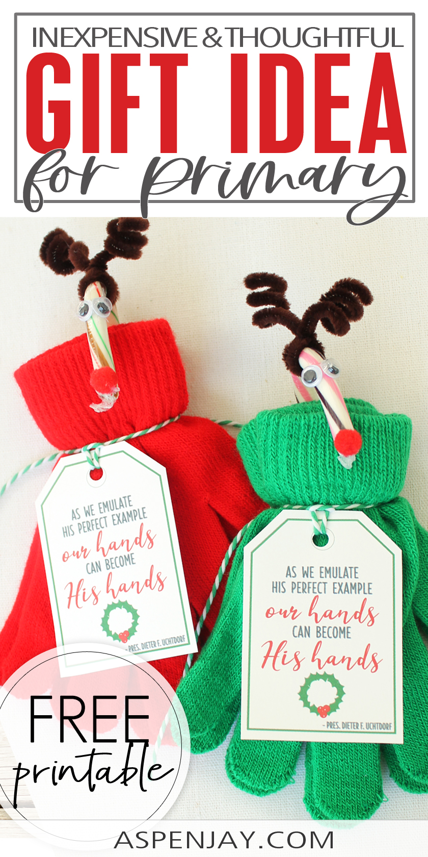 Christmas Glove Gift Tags – Free Printable - Aspen Jay