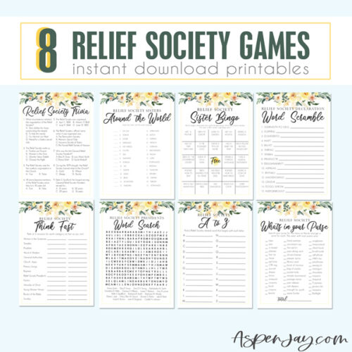 Relief Society Declaration Explained + Free Printable Game - Aspen Jay