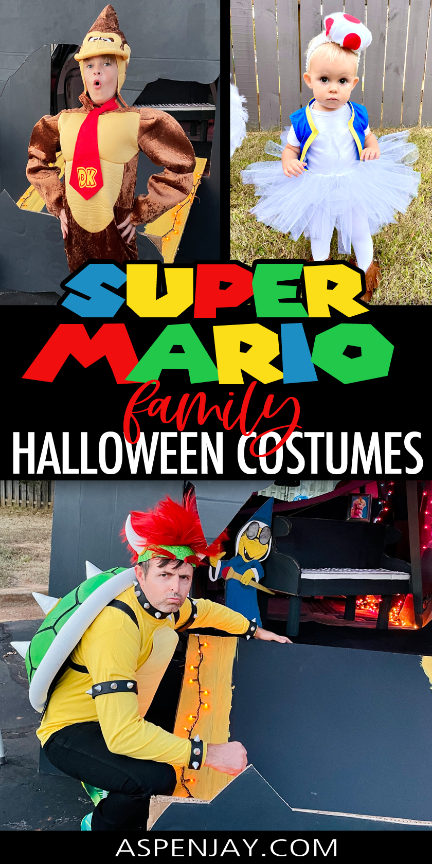 DIY Super Mario Family Costumes for Halloween, Let’s-a Go! - Aspen Jay