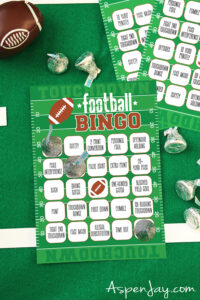 Free Printable Football Bingo Cards for Game Day! - Aspen Jay