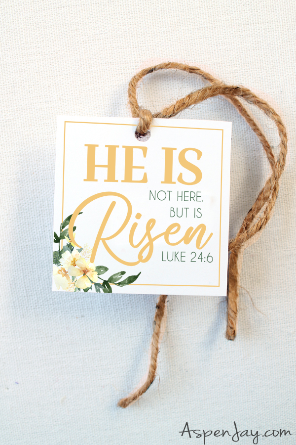 He is Risen Gift Tags To Spread Easter Cheer – Free Printable - Aspen Jay