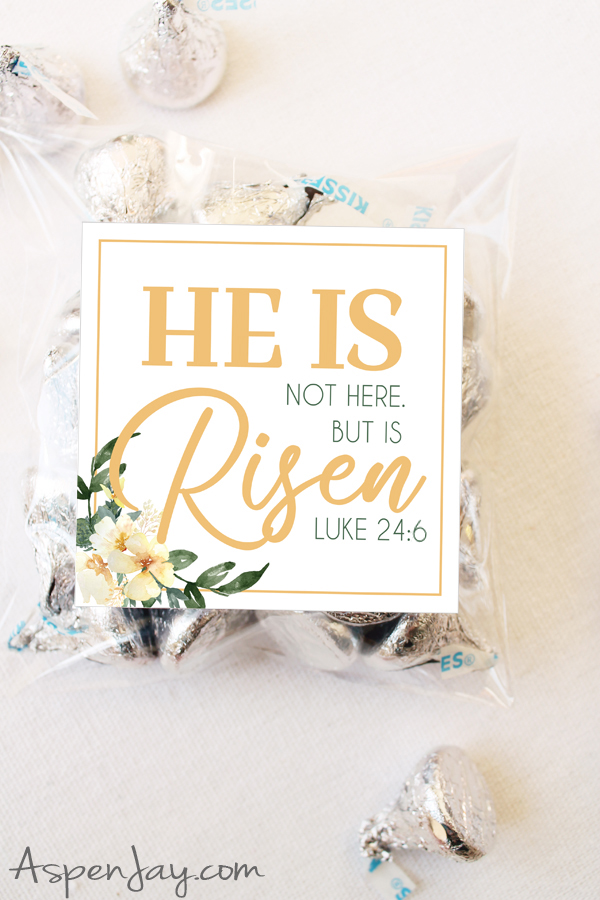 He is Risen Gift Tags To Spread Easter Cheer – Free Printable - Aspen Jay
