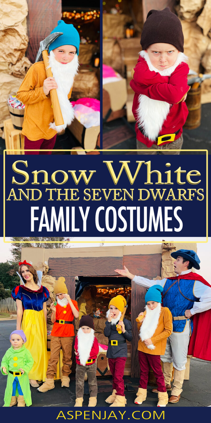 Snow White & the Seven Dwarfs Family Costumes for the Fairest Halloween ...