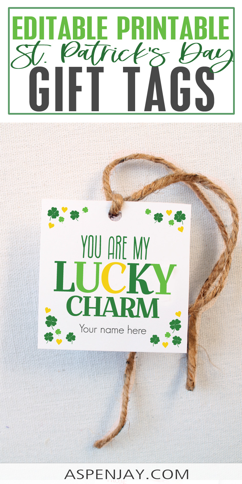 Free St. Patrick’s Day Gift Tags – The Cutest Lucky Treat Favors ...