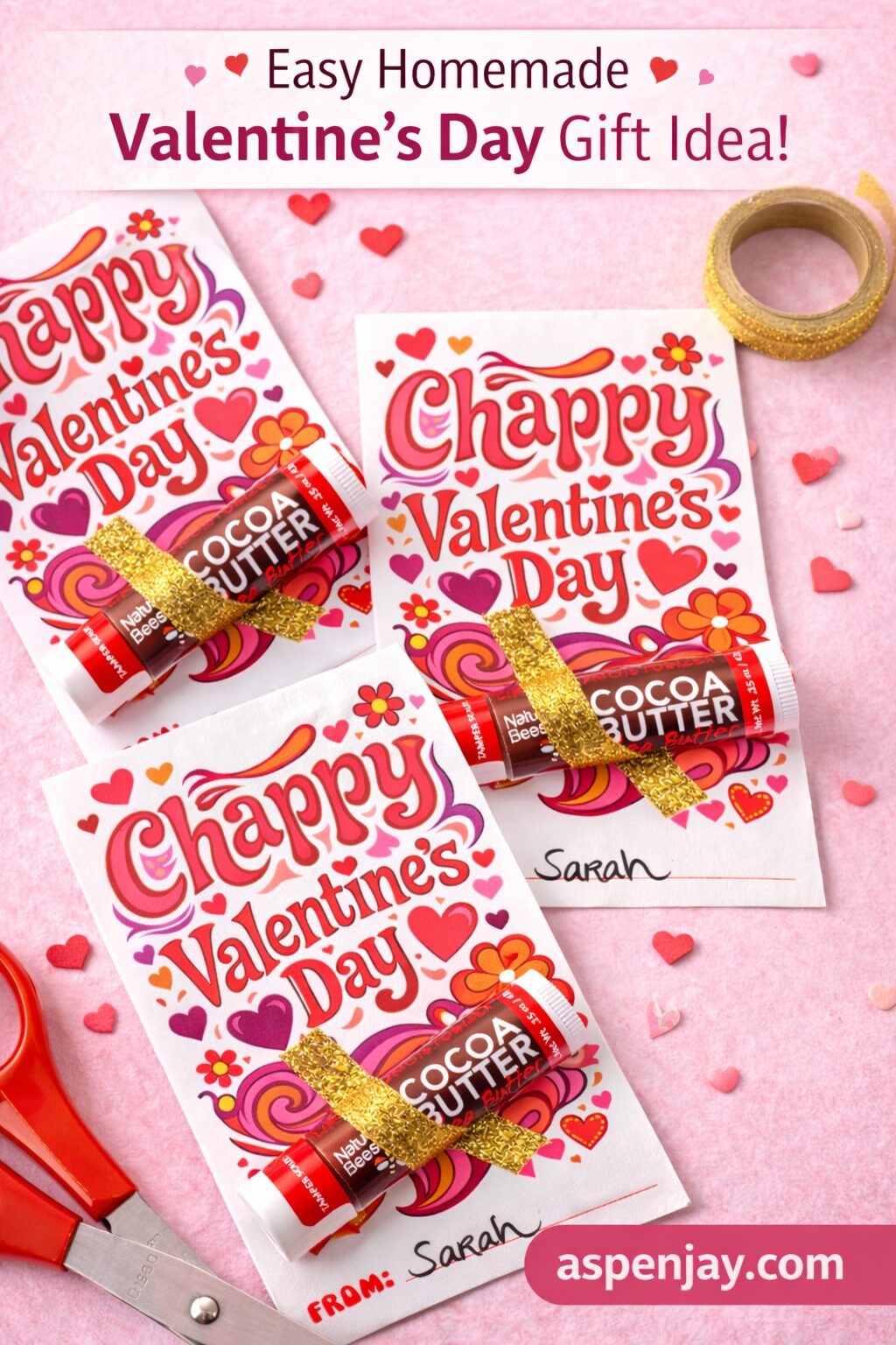 Free Chappy Valentine Printable Cards | Retro Chapstick Valentines ...