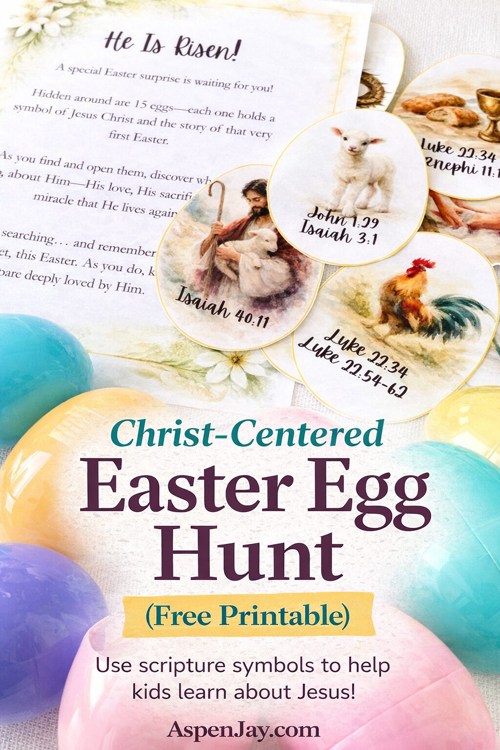 Christ-Centered Easter Egg Hunt for Kids (Free Printable) - Aspen Jay